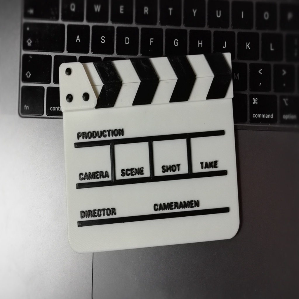 Free 3D file Clapper Slate (dual material)・3D print design to download ...