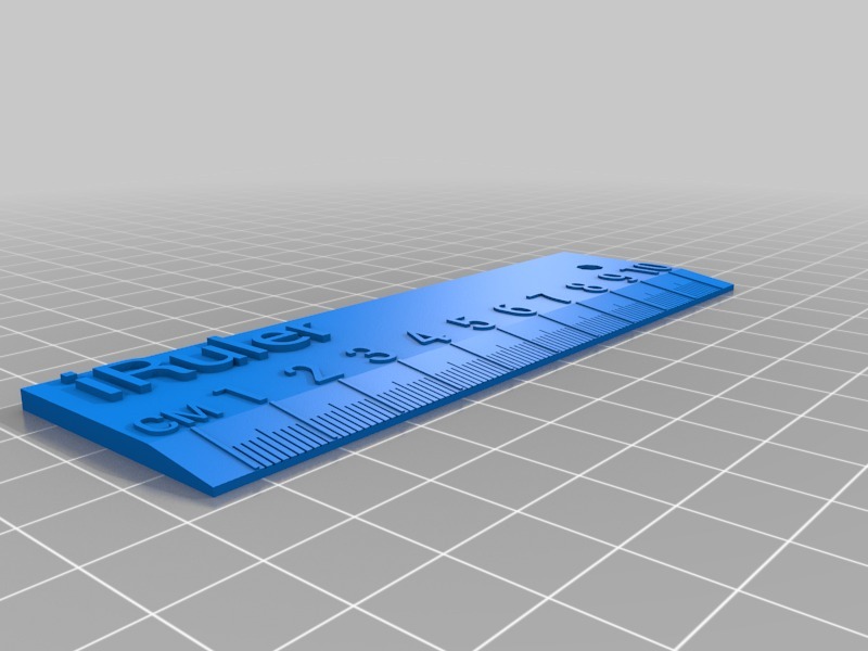 Free 3D file iRuler customizable ruler・3D printer model to download・Cults