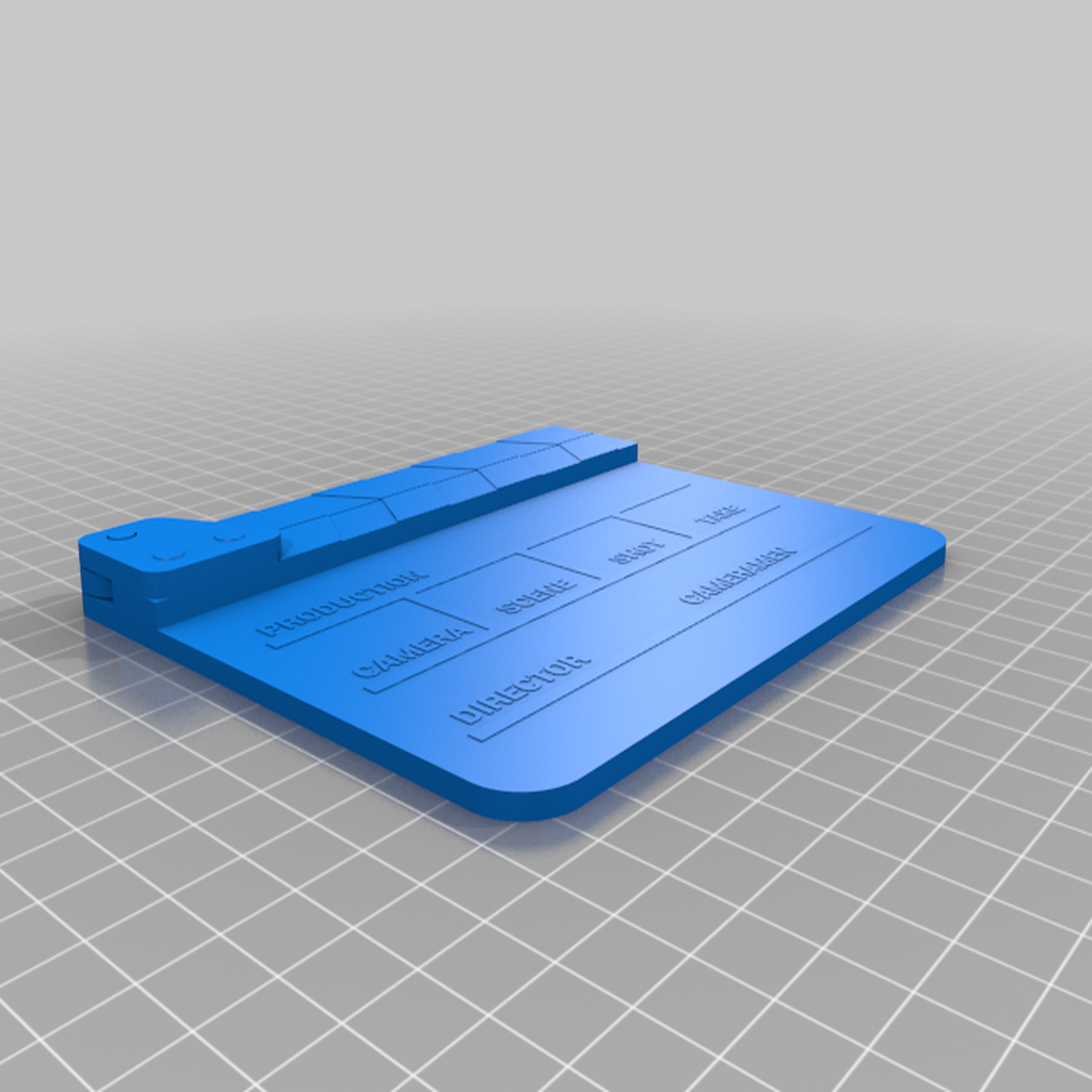 Free 3D file Clapper Slate (dual material)・3D print design to download ...