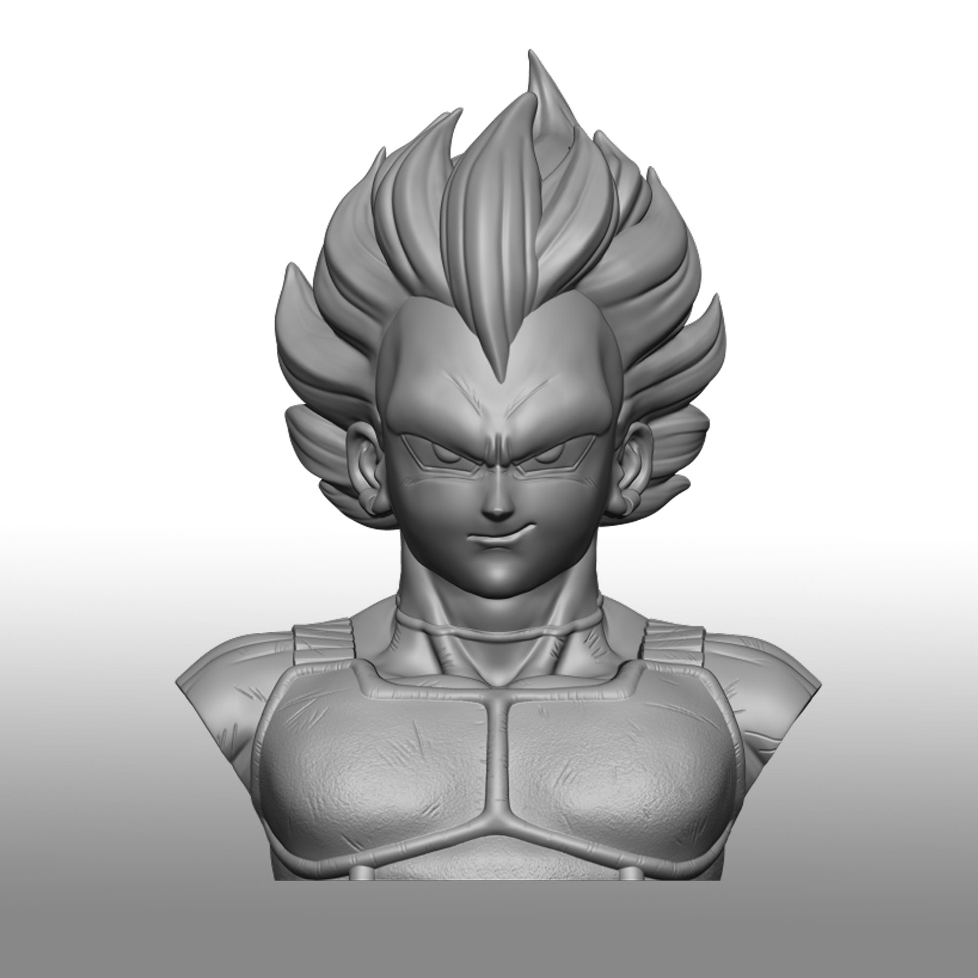 STL file Vegeta Hakaishin Bust 👤・3D printable model to download・Cults