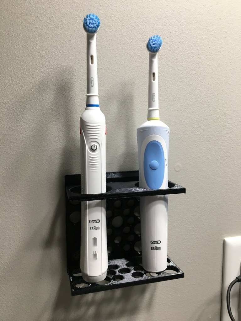 Free STL file Electric Tooth Brush Holder・Model to download and 3D ...
