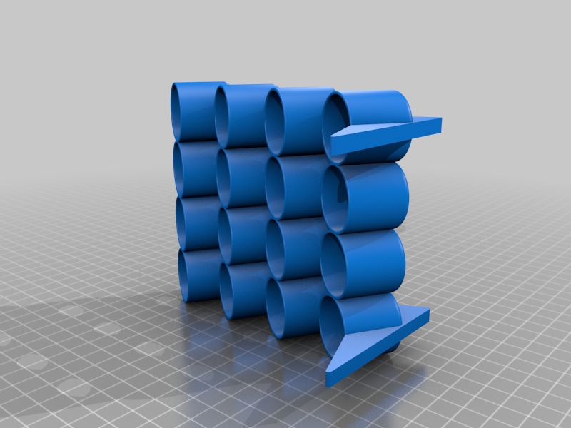 Free STL file Jet another Vallejo-Paint holder, standalone version 4x4 ...