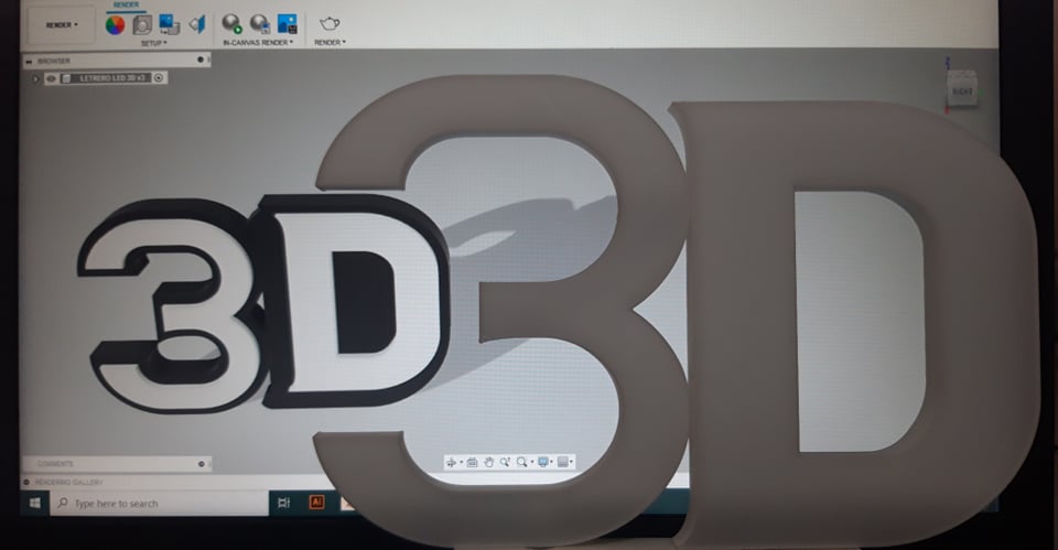 Archivo STL LETRERO LUMINOSO LOGO 3D・Modelo de impresora 3D para ...