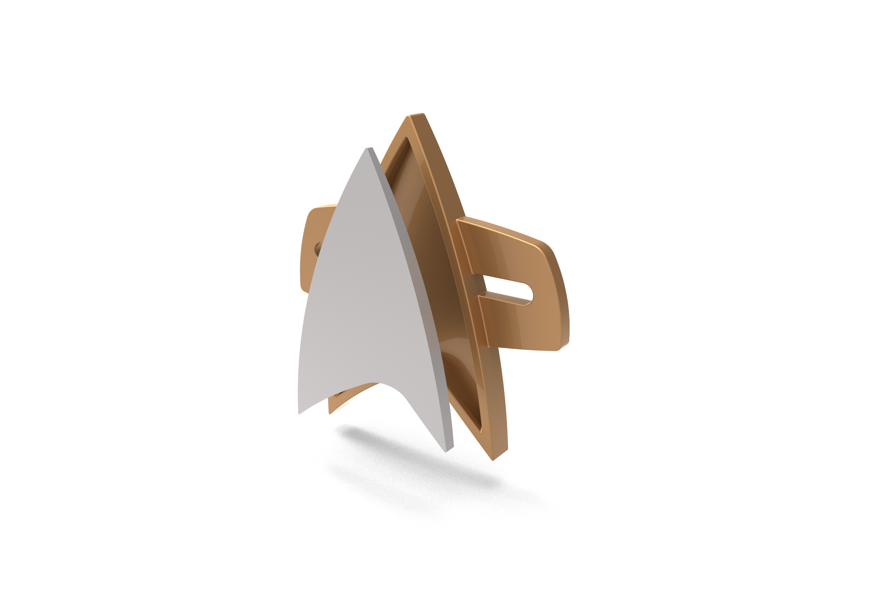 STL file Voyager Star Trek Badge・Model to download and 3D print・Cults