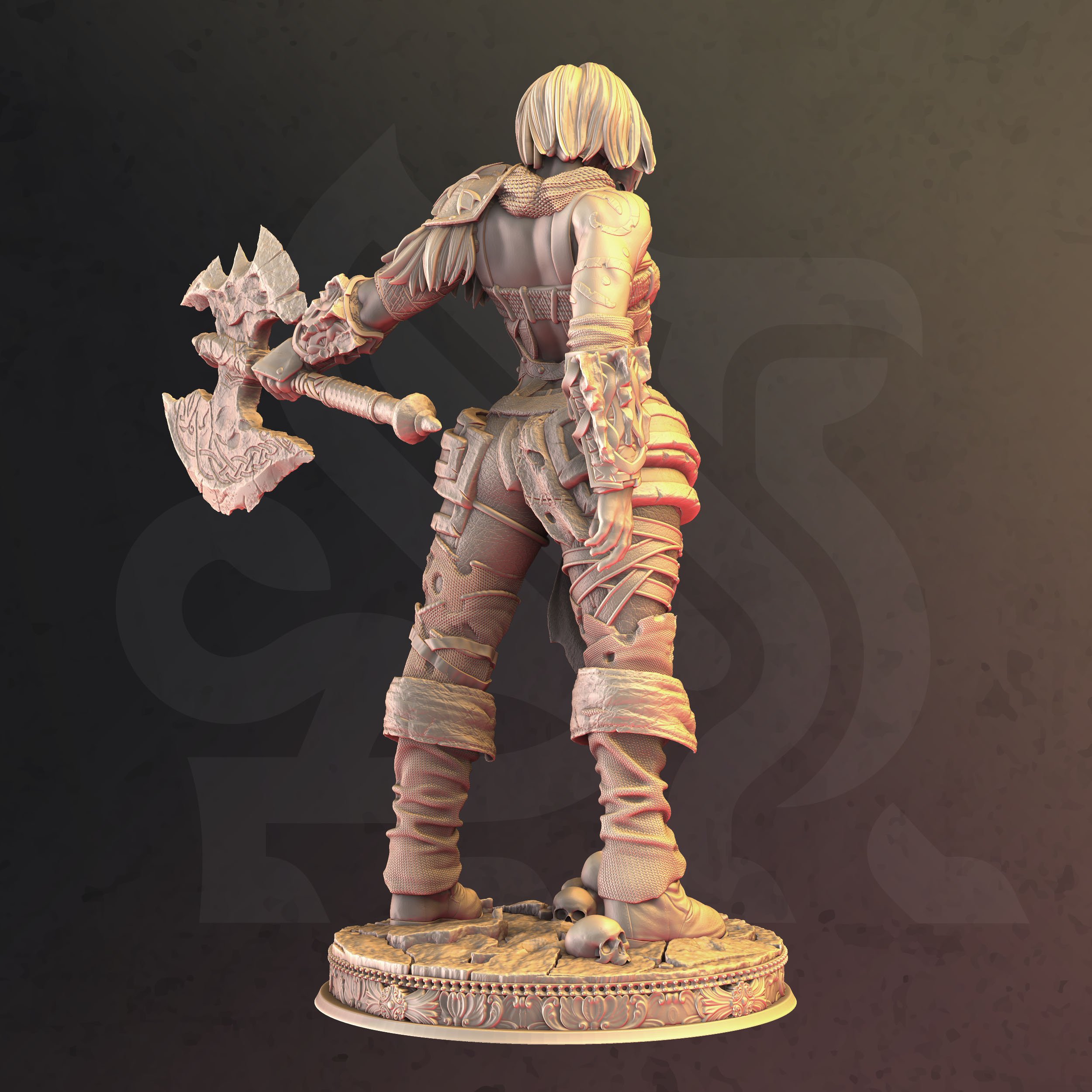 3D file Goliath Barbarian Ranger - Agga・3D printing design to download ...