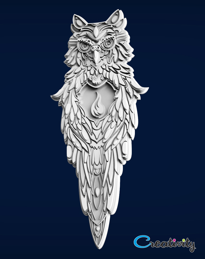 STL file OWL design by Creativity 3D print model・Model to download and ...