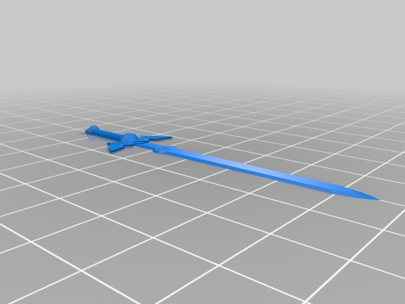 Free STL file Master Sword - Cut for flat printing・3D printing idea to ...