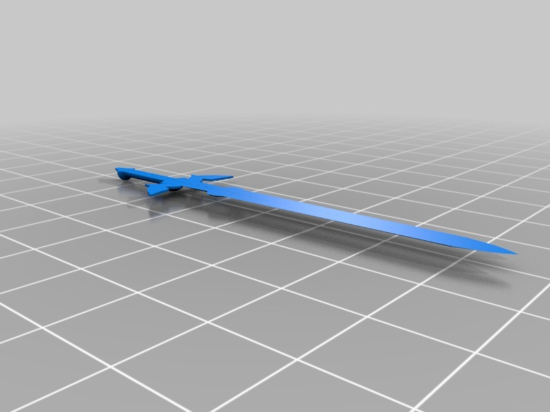 Free STL file Master Sword - Cut for flat printing・3D printing idea to ...