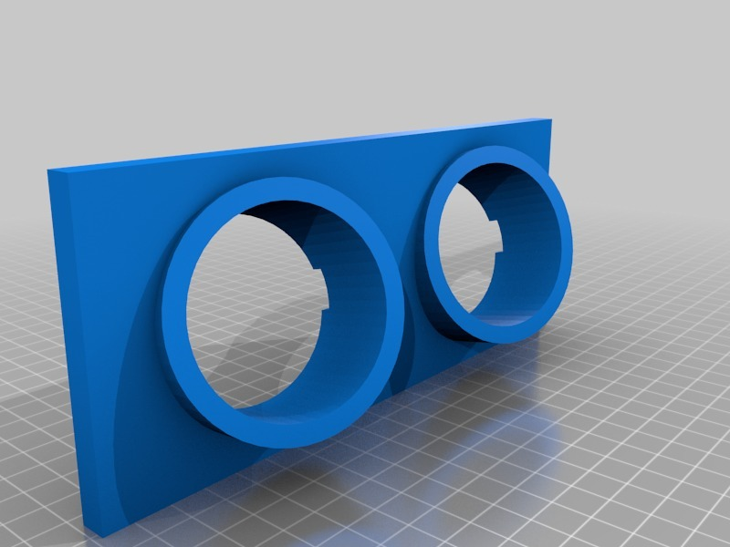 Free STL file VDO Dual Gauge Pod/Mount 52mm (2")・3D print object to ...