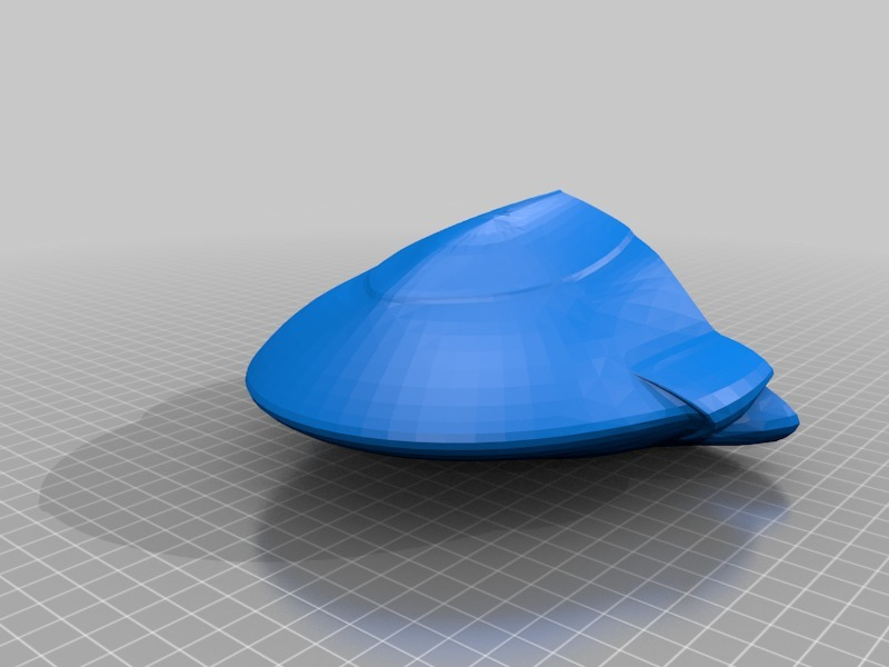 Free STL file Moya - Farscape TV series ship (cut for easier printing ...