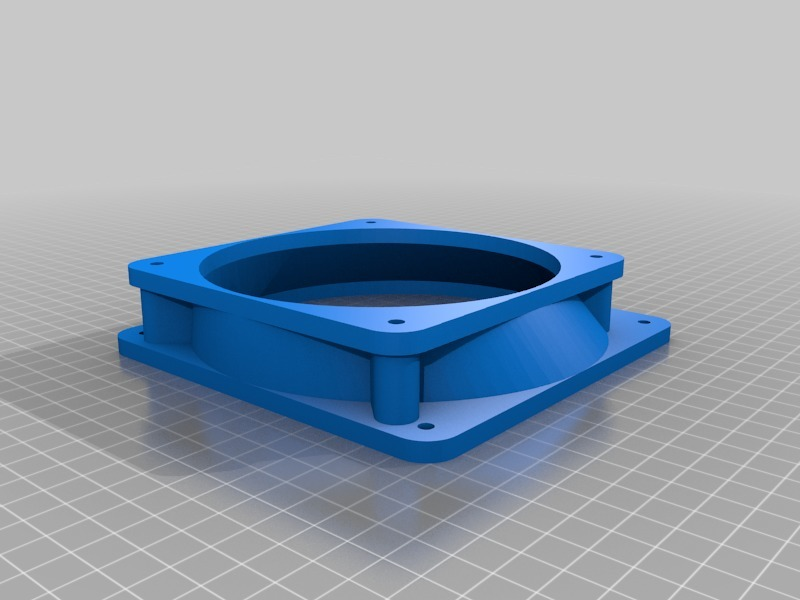 Free STL file 140mm to 120mm PC Case Fan Adapter (OFFSET)・3D printer ...