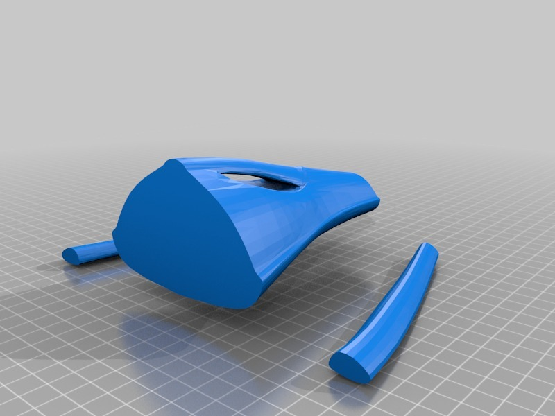 Free STL file Moya - Farscape TV series ship (cut for easier printing ...