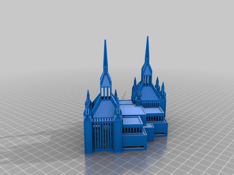 Free STL file San Diego Temple 🕍・3D printer design to download・Cults