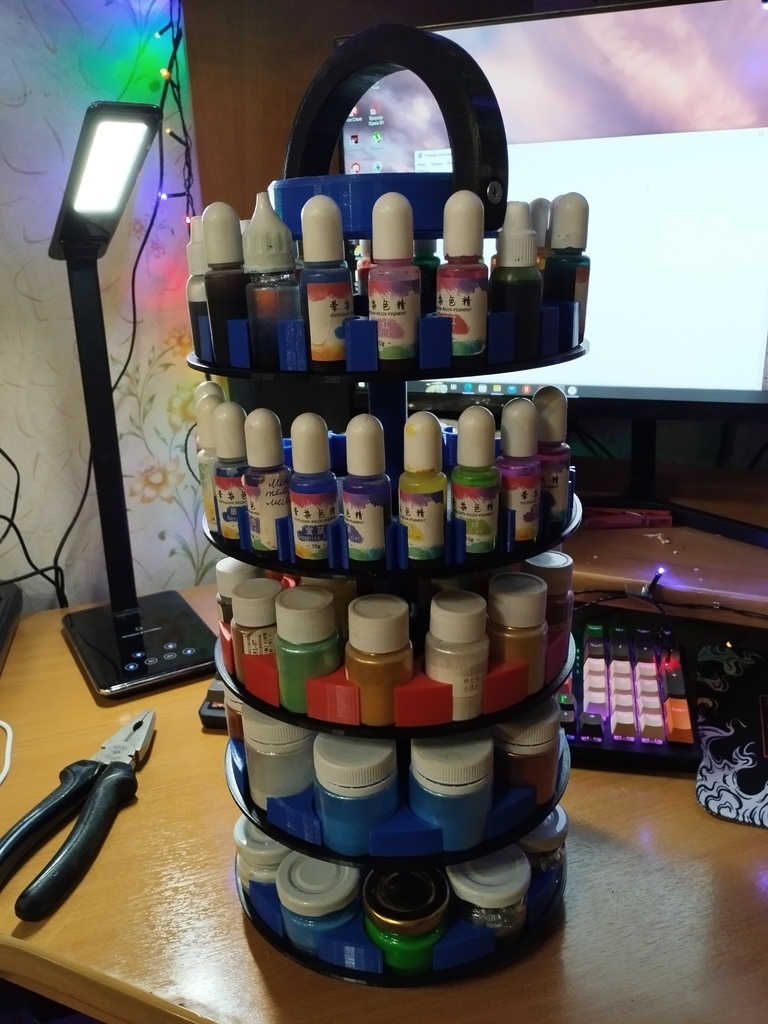 Free 3D file Organizer for storing dyes. 🎠・3D printable model to ...