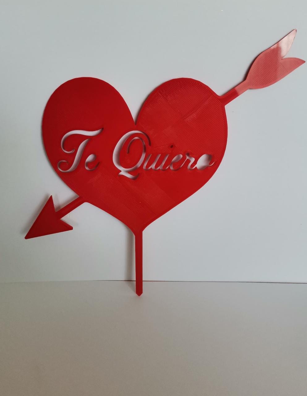 STL file Topper Te quiero Corazon・3D printer design to download・Cults
