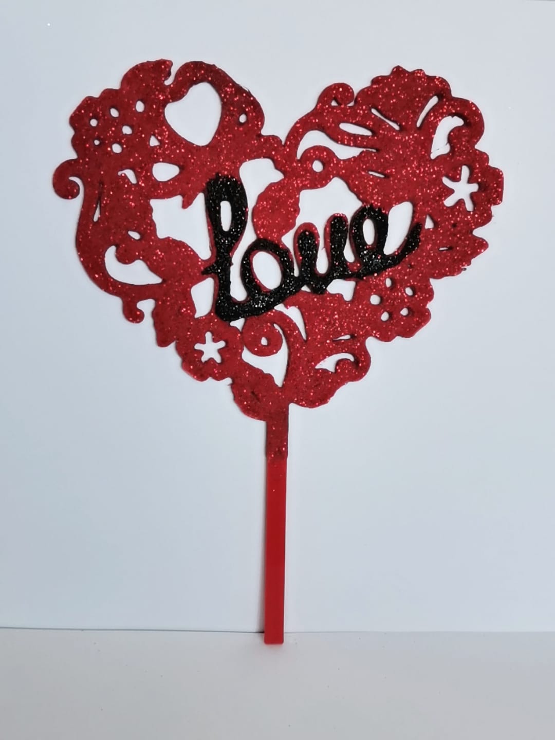 STL file Love Flowers Heart Topper ️‍🔥・3D printable model to download・Cults