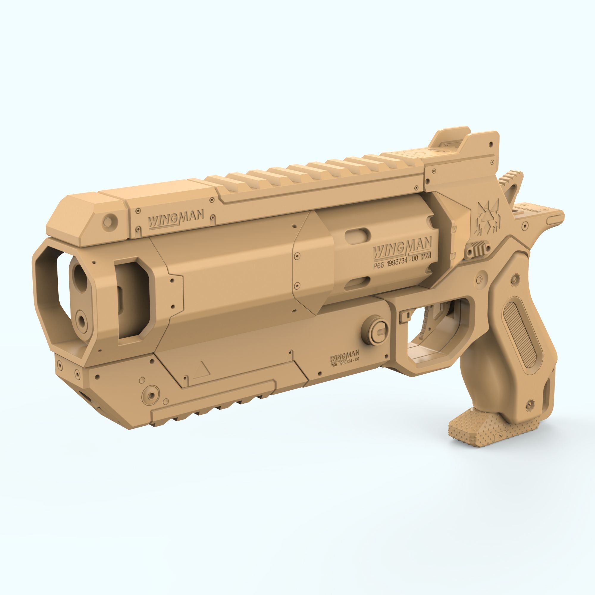 3D file Wingman Revolver from Apex Legends Game. PDF assembly ...
