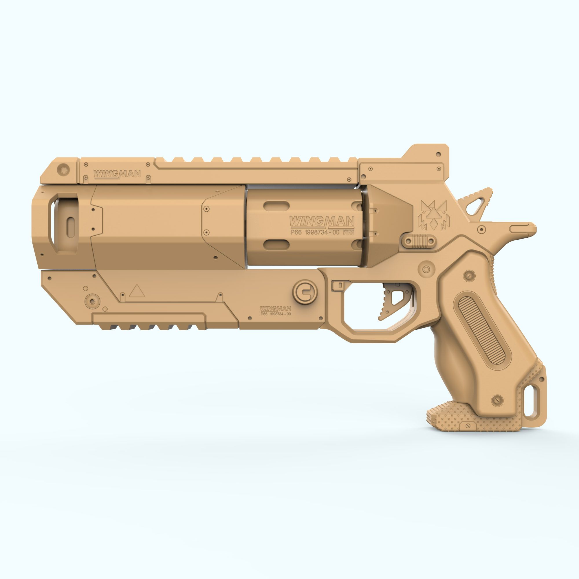 3D file Wingman Revolver from Apex Legends Game. PDF assembly ...