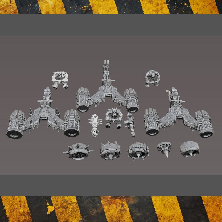 STL-Datei Ork Jet Bikes 🔨・3D-Druck-Idee zum Herunterladen・Cults