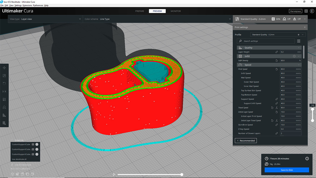 Free STL file Low ICS Stock Tube 🔫・Design to download and 3D print・Cults