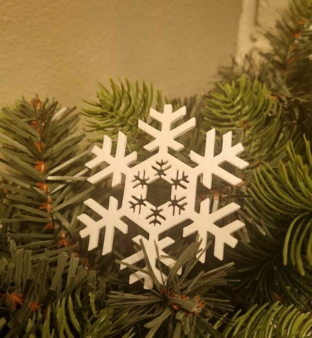 Free 3D file 14 types of snowflake tree decorations ️・3D print model to ...