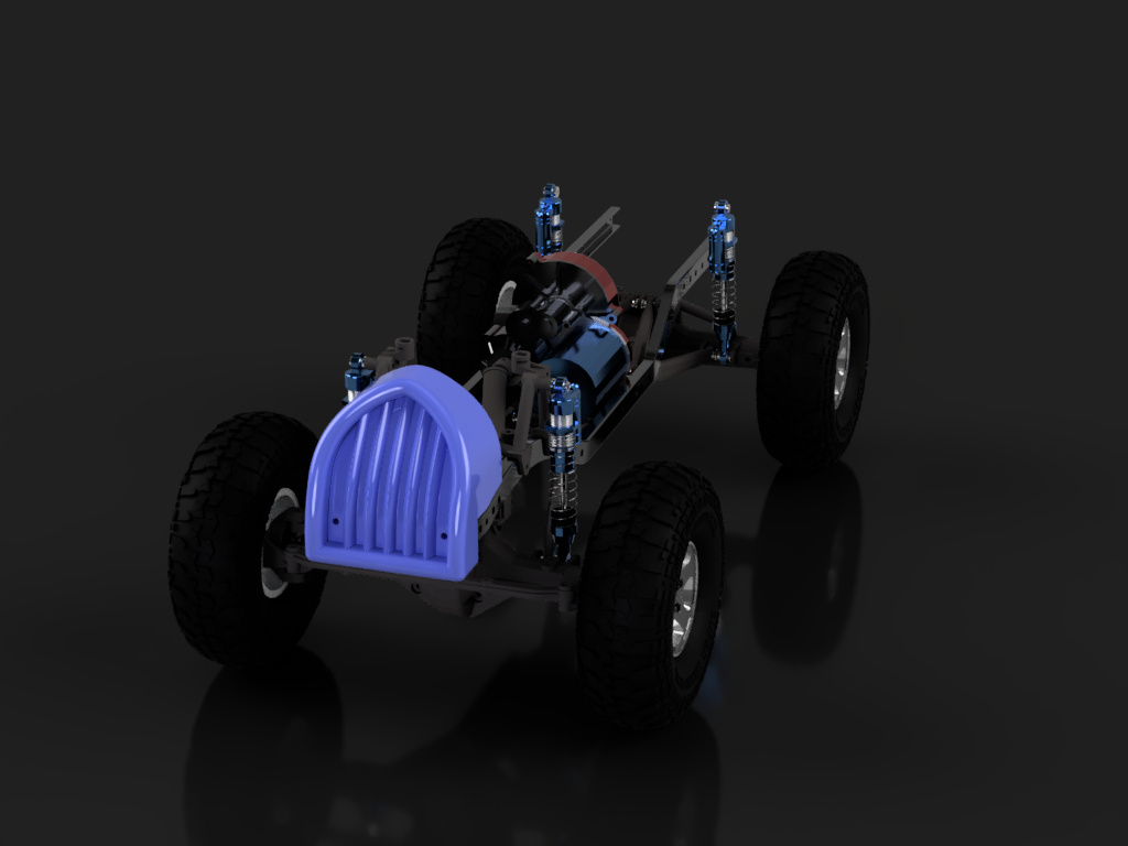 Free 3D file SCX10 Hotrod Grill and Servo Mount・3D printable object to ...