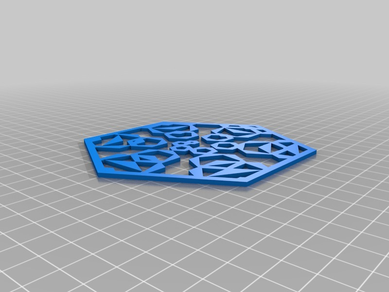 Free STL file Spiral hexagons with internal pentagon 100hex object・3D ...