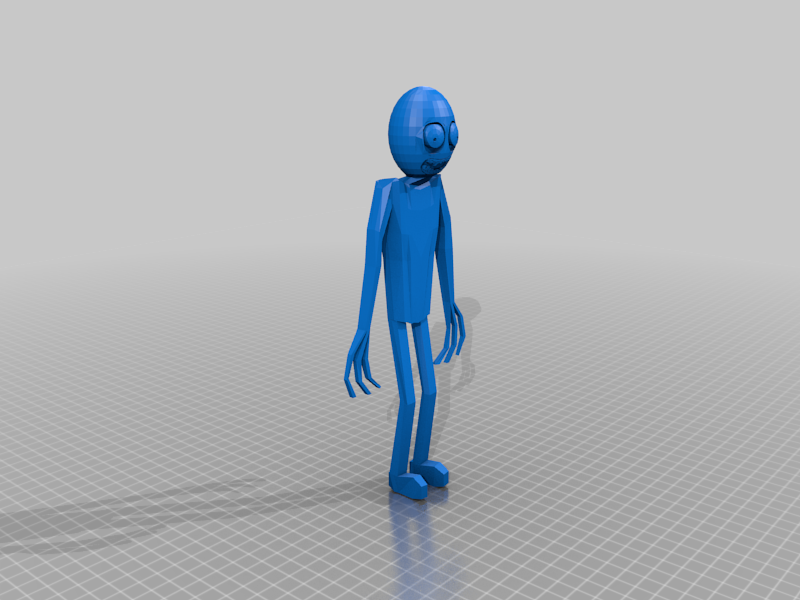 Free STL file Salad Fingers remix, added face details 🥗・Model to ...
