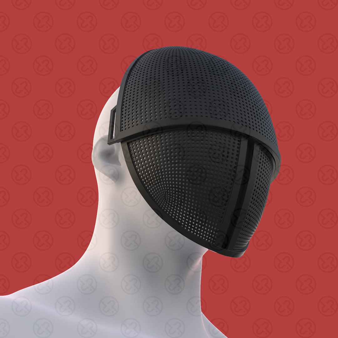 Fichier STL Masque de jeu Squid - Rose Masque de soldat pliable・Plan ...