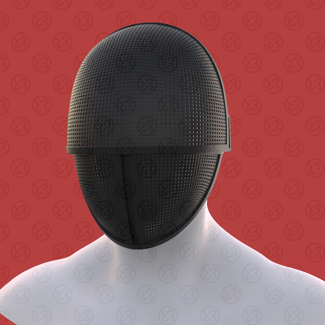 Fichier STL Masque de jeu Squid - Rose Masque de soldat pliable・Plan ...