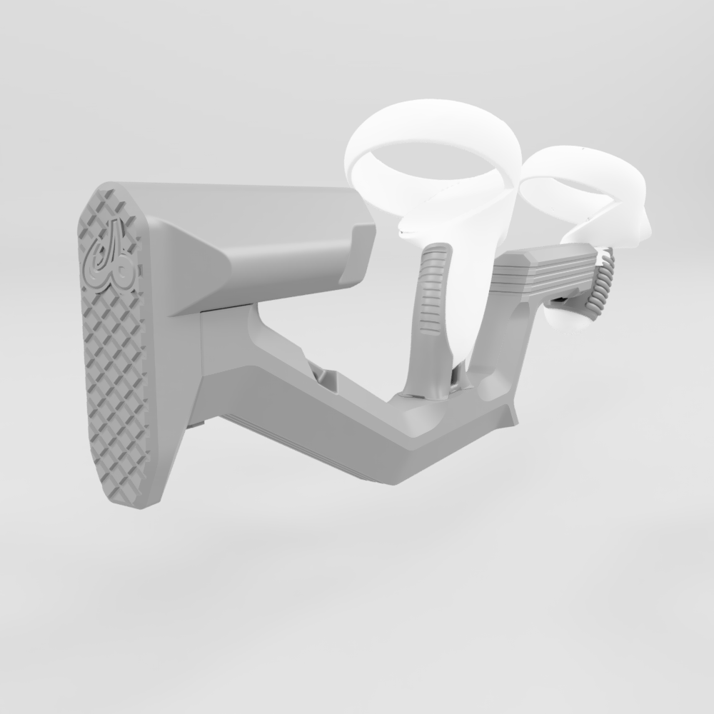 OBJ file VR aim Stock 3000(Quest2/Quest3) 🔫・Model to download and 3D ...