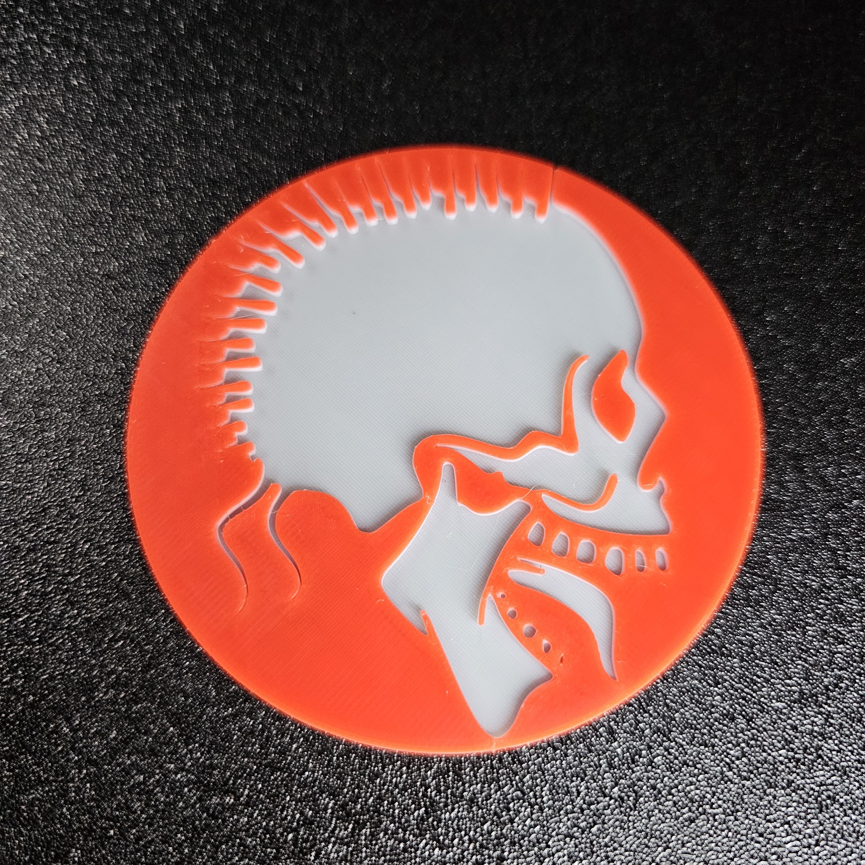 Free 3D file Crazy Skull Coaster 💀・3D printing idea to download・Cults