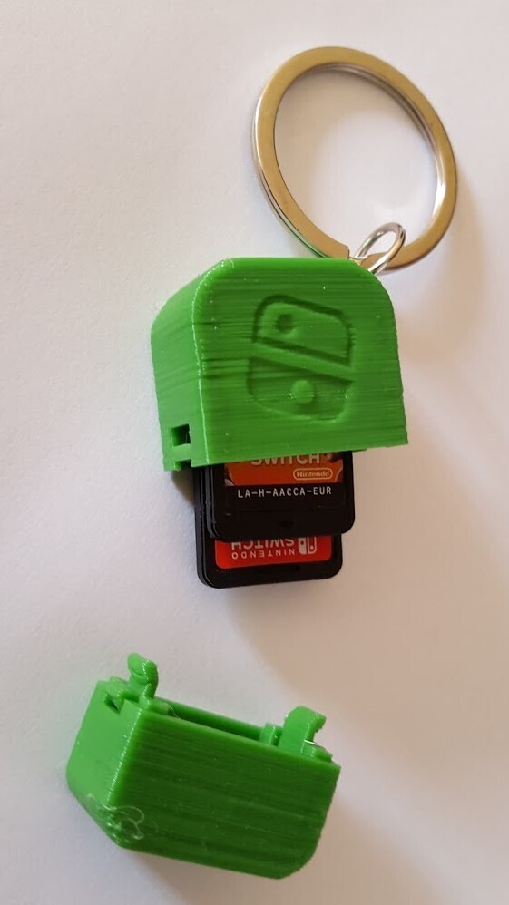 Free STL file Nintendo Switch Keychain and Game Card Holder・3D ...