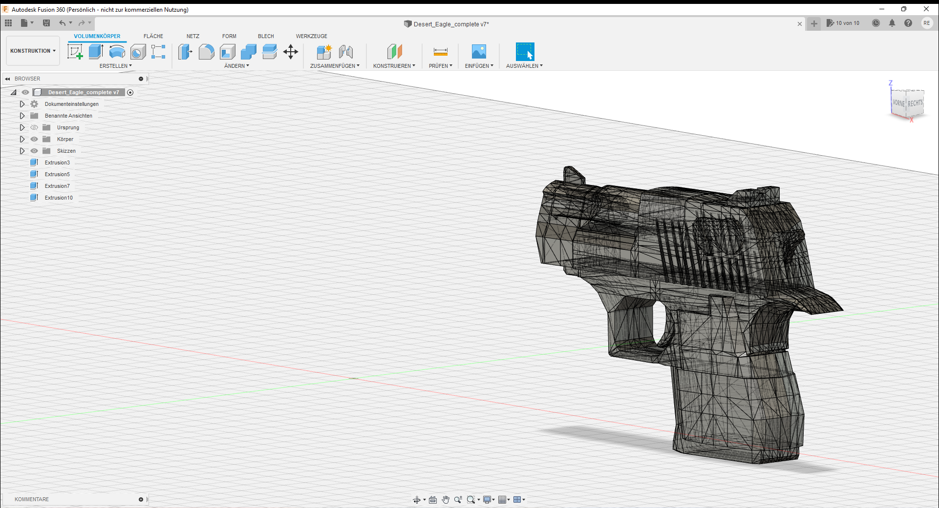 3D file Dumb deagle Gun Prop・3D printing model to download・Cults