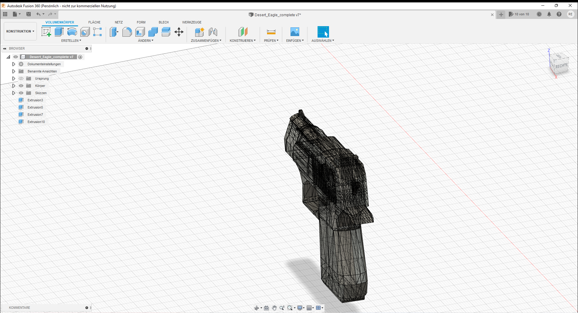 3D file SB Deagle Prop Gun・3D printing design to download・Cults