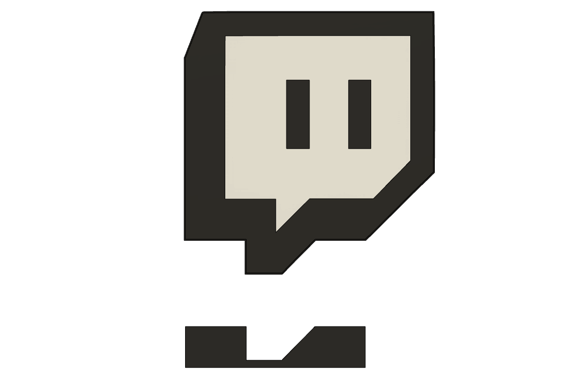 STL file Twitch logo led box 📦・3D printable model to download・Cults