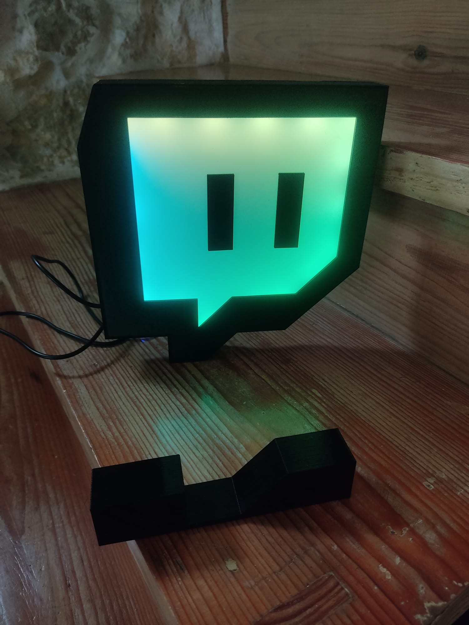 STL file Twitch logo led box 📦・3D printable model to download・Cults