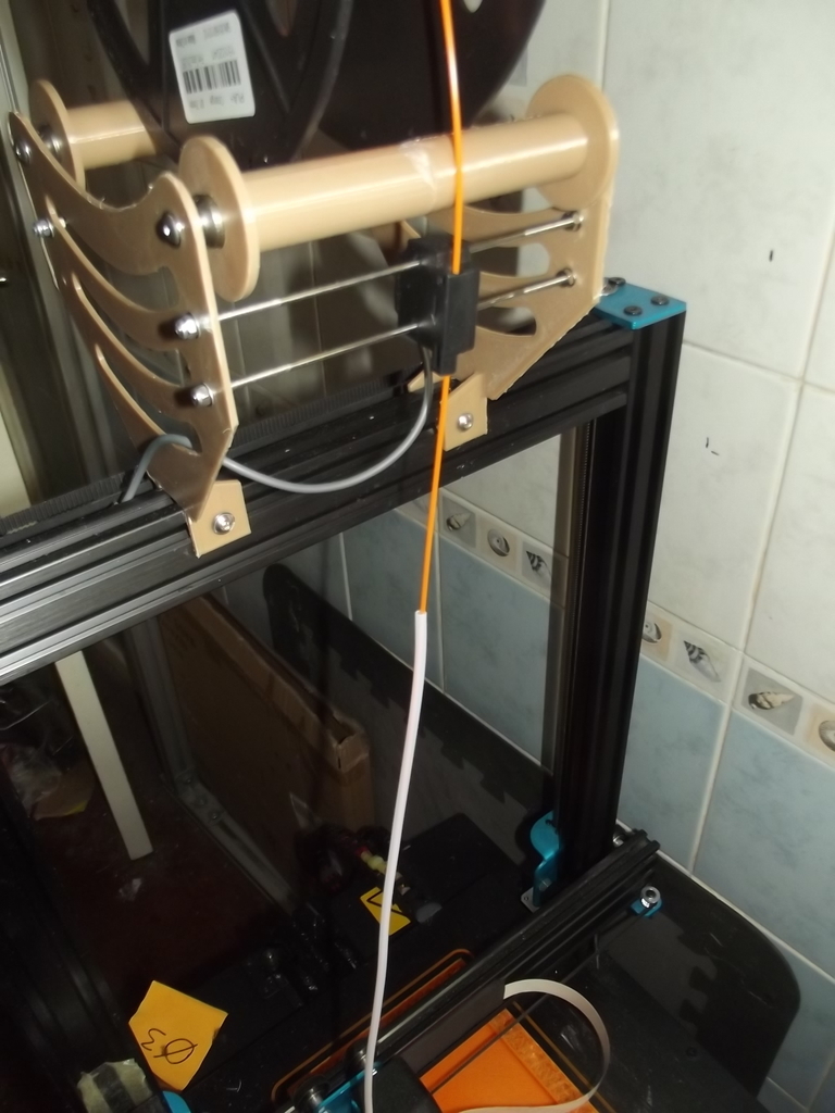 Free 3D file Artillery Large Spool holder with Filament Sensor Holder ...