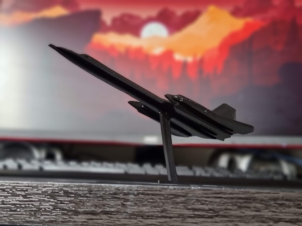 Free 3D file Lockheed SR-71 Blackbird + Stand Kit Card・3D print design ...