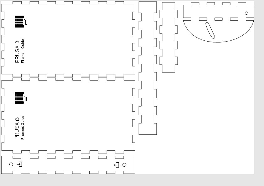 Free SVG file Filement Guide・Template to download and 3D print・Cults
