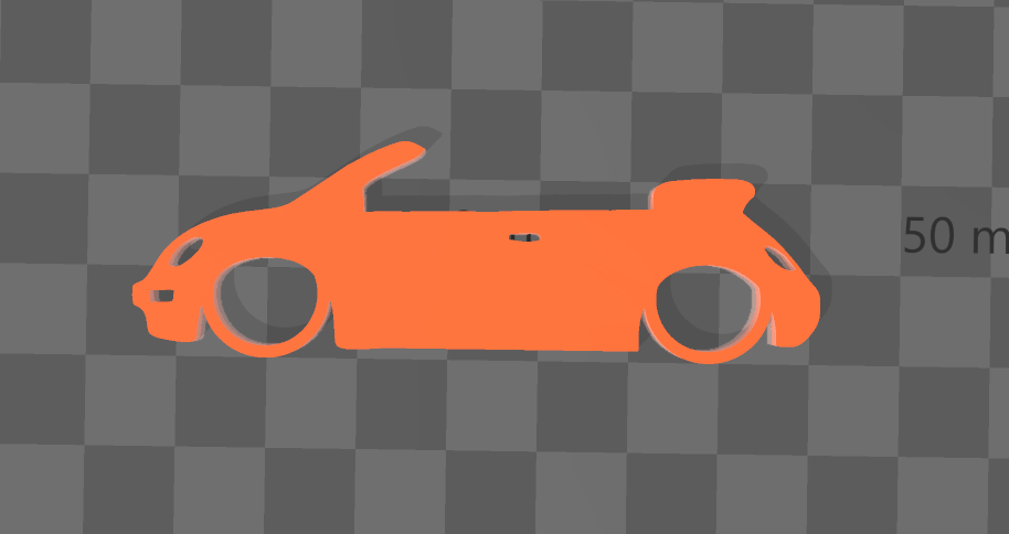 STL file Volkswagen Beetle Convertible Key Ring・3D printing template to ...
