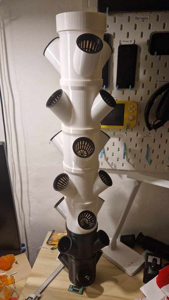 Free 3D file Modular Hydroponics Tower ⚽・3D print object to download・Cults