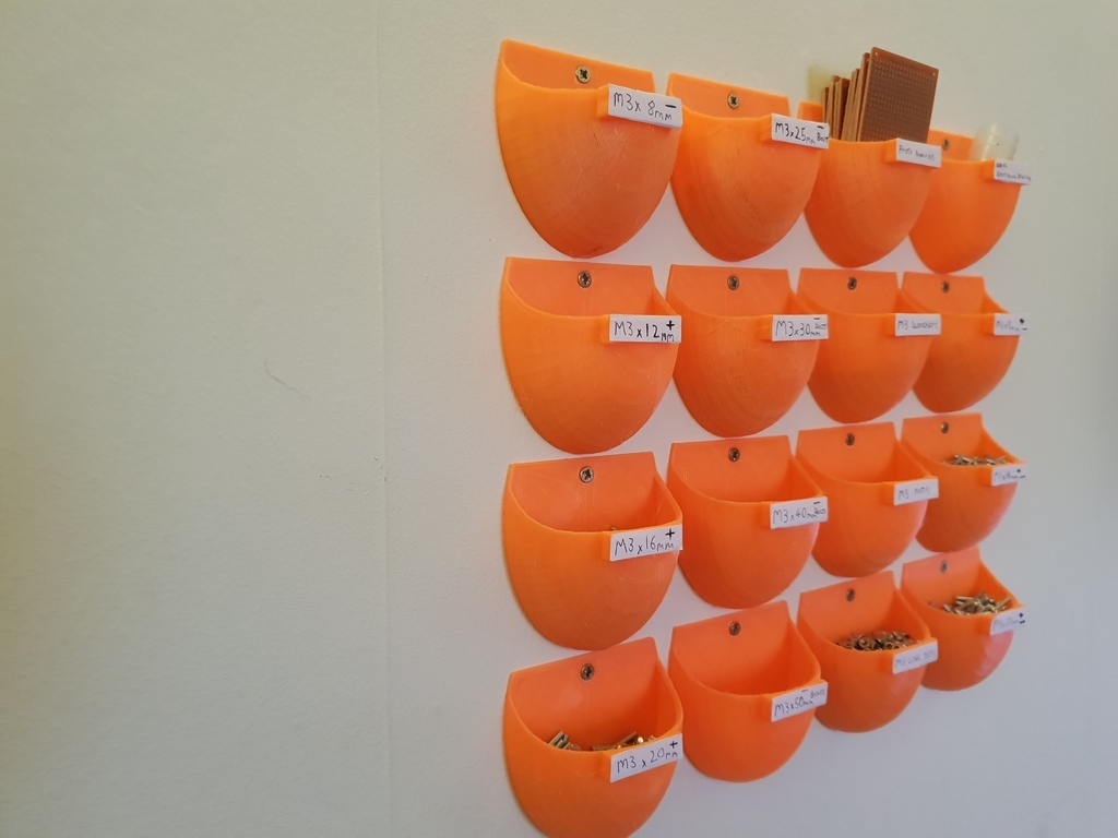 Free STL file Wall Storage Bins 📦・3D printable model to download・Cults