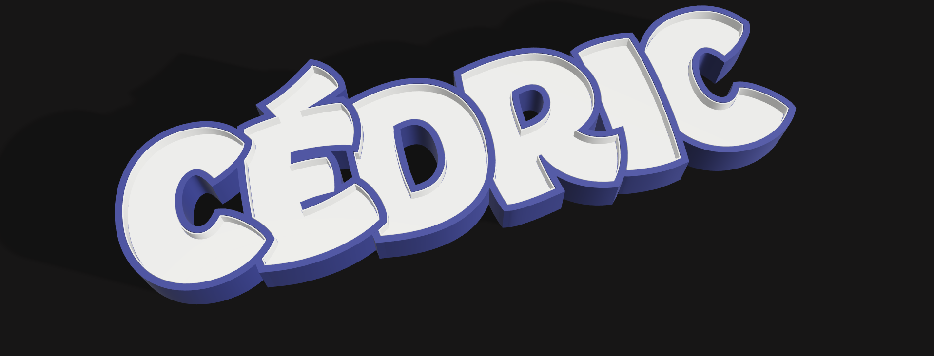 Archivo STL Nombre Cédric・Modelo para descargar e imprimir en 3D・Cults