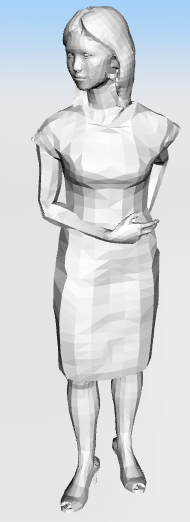 Free STL file Woman standing pose 2 scale 1:64・Object to download and ...