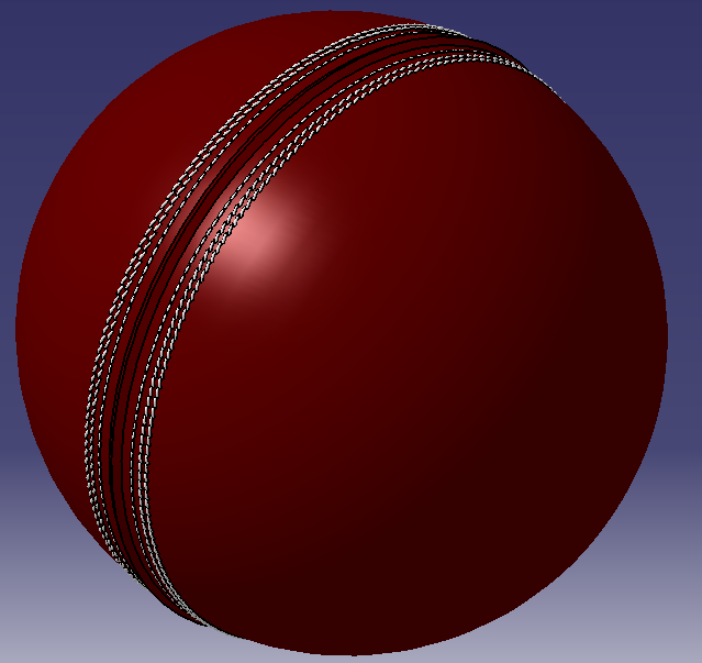 STL-Datei Cricket-Ball 🎲・3D-druckbares Modell zum Herunterladen・Cults