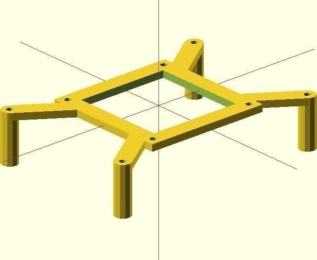 Free SCAD file Parametric bracket・3D print design to download・Cults