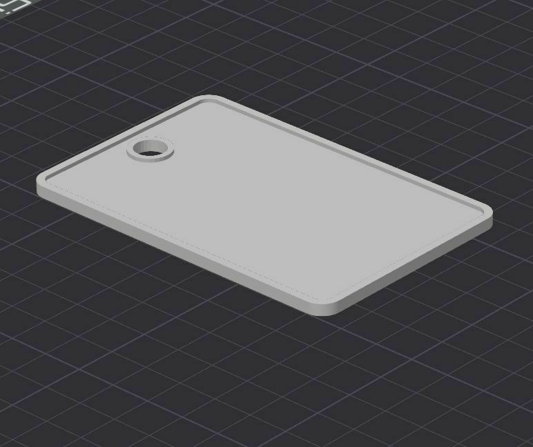 Free 3D file Blank Luggage Tag・3D print design to download・Cults