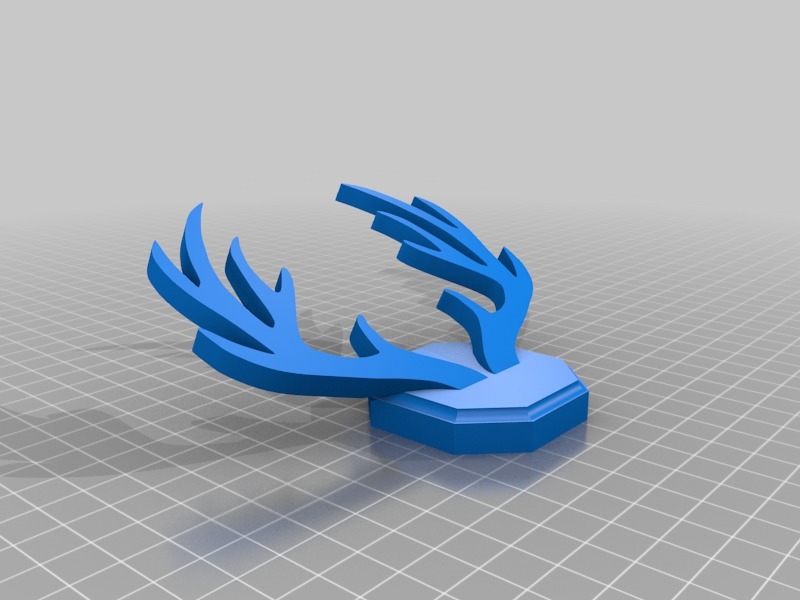 Free 3D file Antlers and Mount 🗿・3D printer model to download・Cults