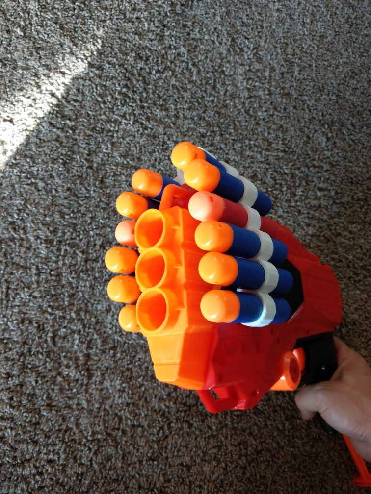 Free 3D file Nerf Tri-blast mega dart storage・3D printable design to ...